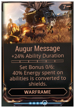 Augur Message - Drop sources and locations | Warframe Market