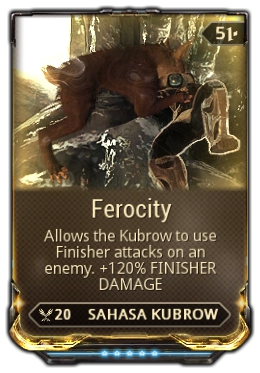 Ferocity - Buy and Sell orders | Warframe Market