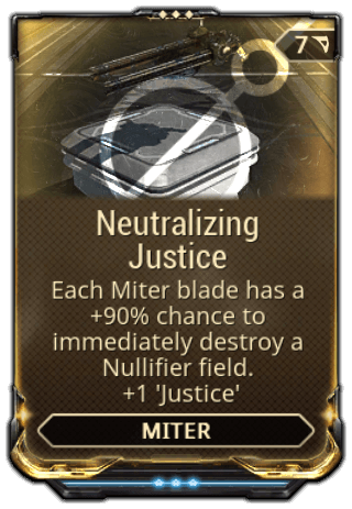 Neutralizing Justice - Купить / Продать | Warframe Market