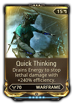 Quick Thinking - Buy and Sell orders | Warframe Market