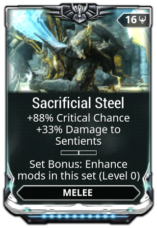 Sacrificial Steel - Buy and Sell orders | Warframe Market