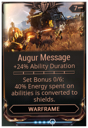 Augur Message - Buy and Sell orders | Warframe Market