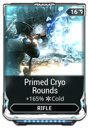 Primed Cryo Rounds - Buy and Sell orders | Warframe Market