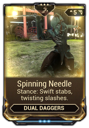 Spinning Needle - Buy and Sell orders | Warframe Market