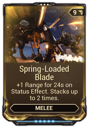 Spring-Loaded Blade - Buy and Sell orders | Warframe Market